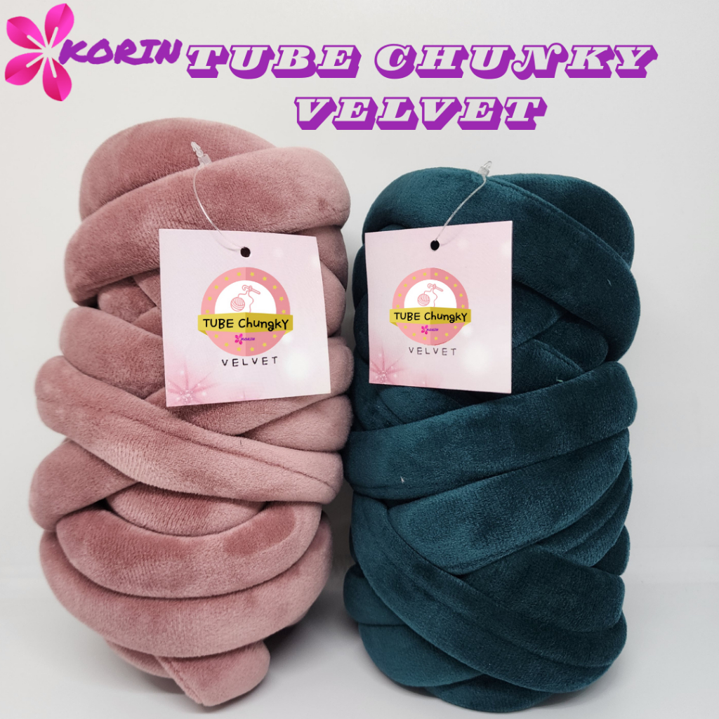 Chunky Velvet Tube Knitting Yarn Chunky Yarn/ Velvet/ Chunky Cotton ...
