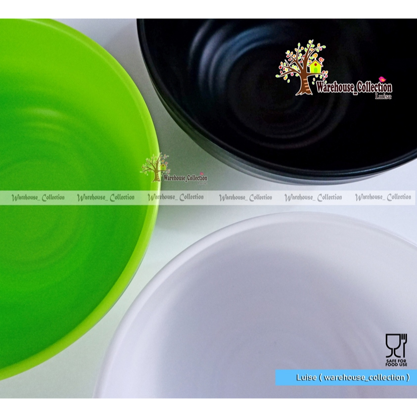 (Per- Pcs) 6" inch THICK threaded melamine bowl || Sni Round Soup Bowl ...