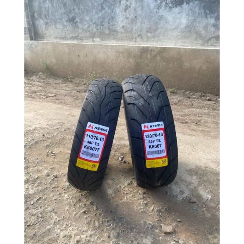 Kenda NMAX RACING TIRE 6007 RING13 FRONT AND REAR TUBELESS 110/70 120/ ...
