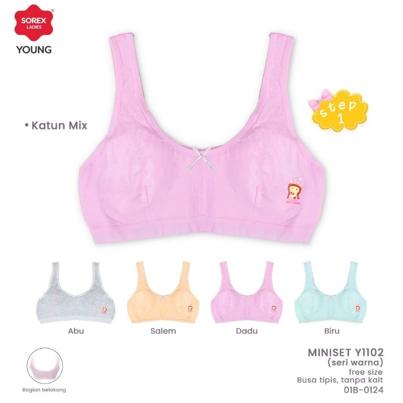 Sorex Young Miniset for Teenagers Step 1 Y1102 Free Size Without Wire ...
