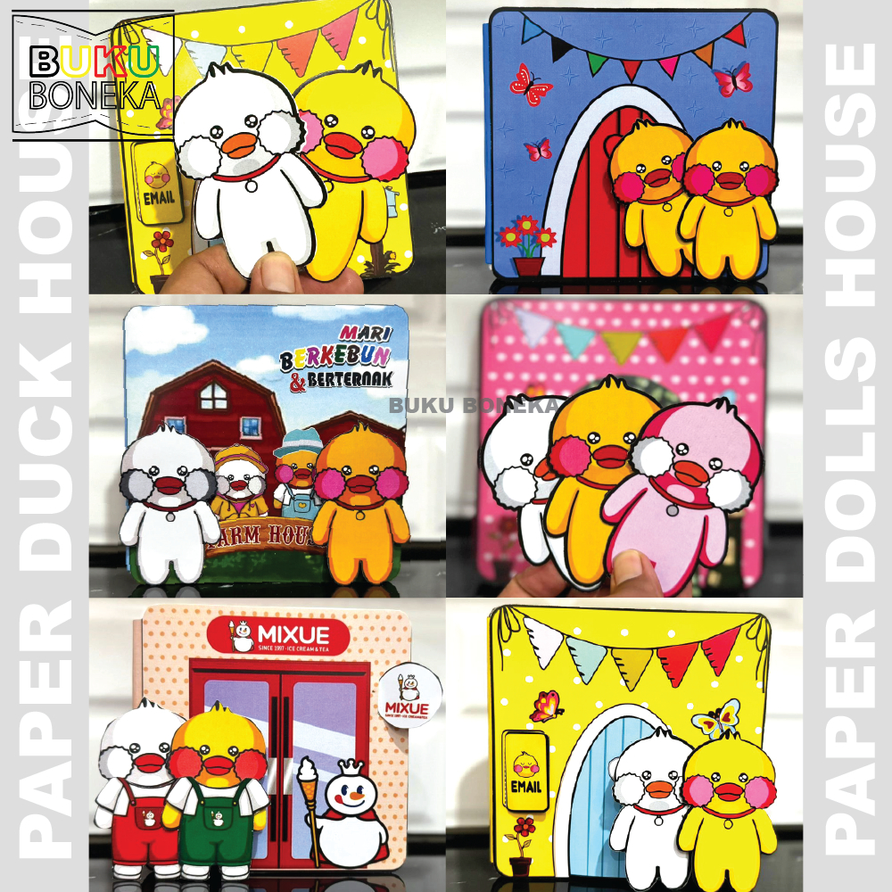 Paper DUCK HOUSE DOLL BOOK VIRAL DUCK TOY EDUCATIVE PAPER CHILDREN ...