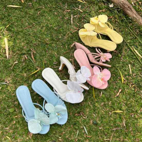 PixFootwear Orchid Heel - Women's Floral Heels | Shopee Philippines