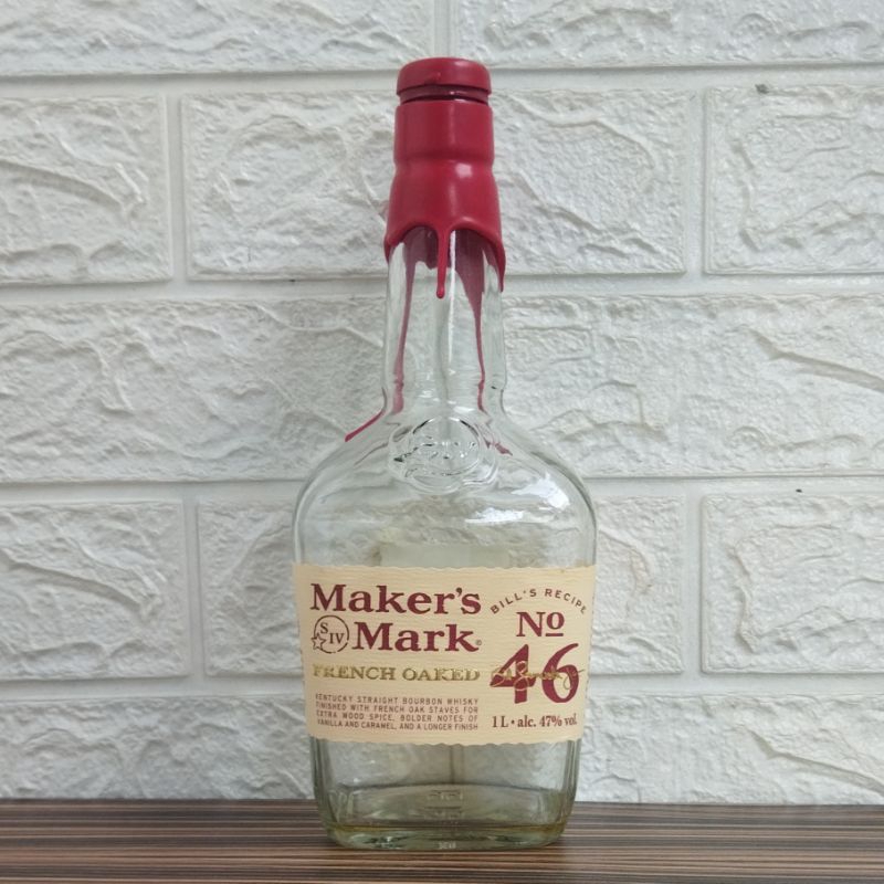 Makers Mark 46 French Oak Empty Bottle 1 Liter | Shopee Philippines