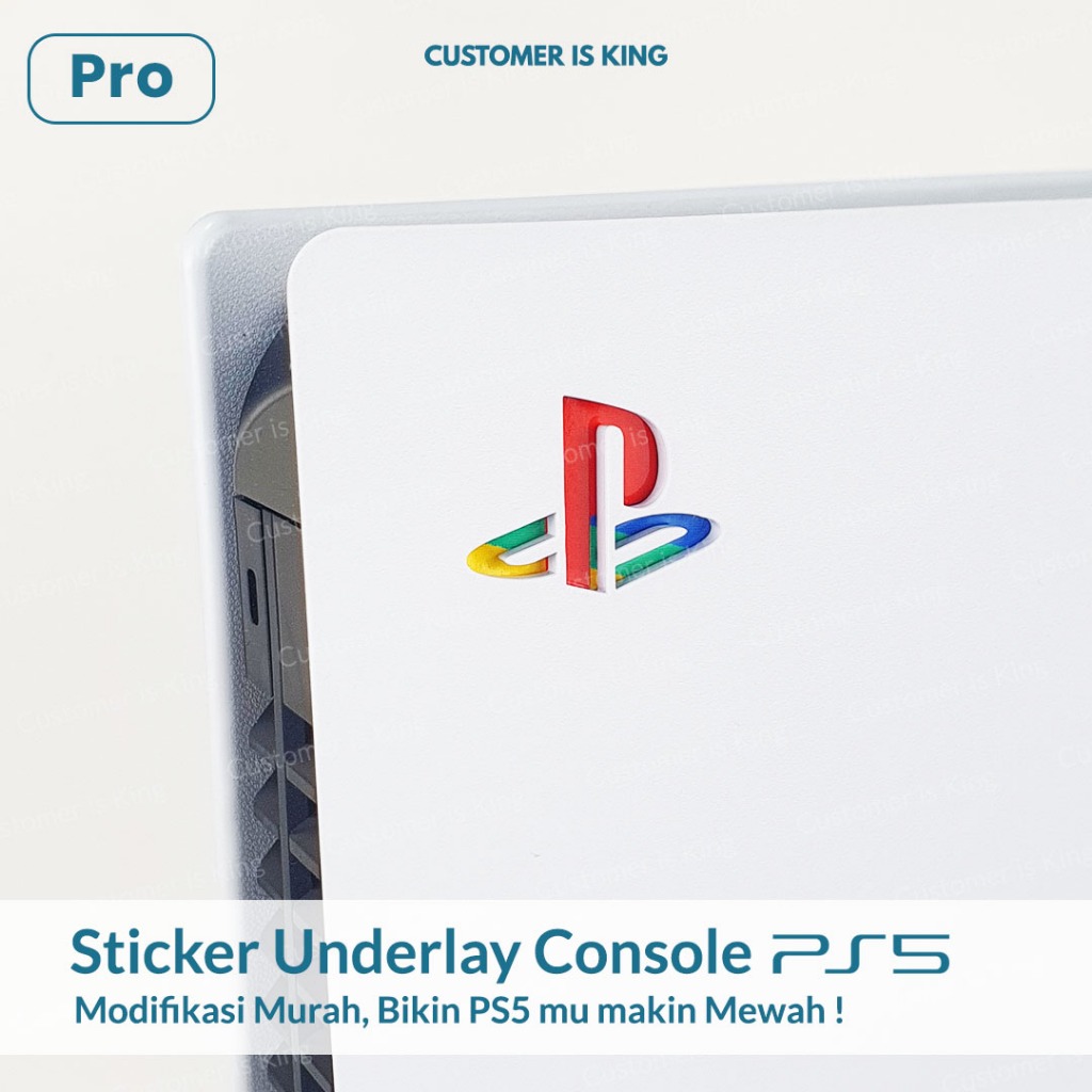 Ps5 PRO Playstation 5 Sticker Logo Underlay Decal Plate Console Skin PS ...