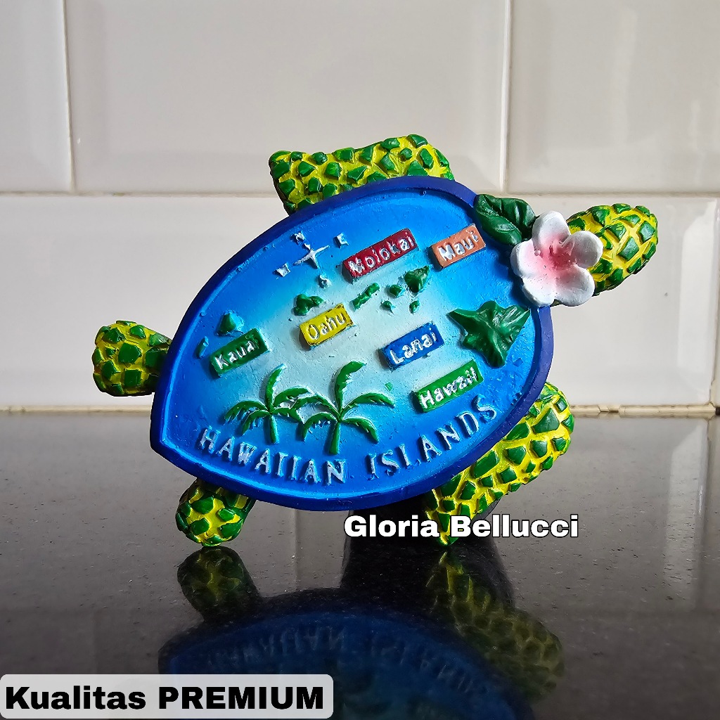 Hawaiian island refrigerator magnet sticker, souvenir from the United ...