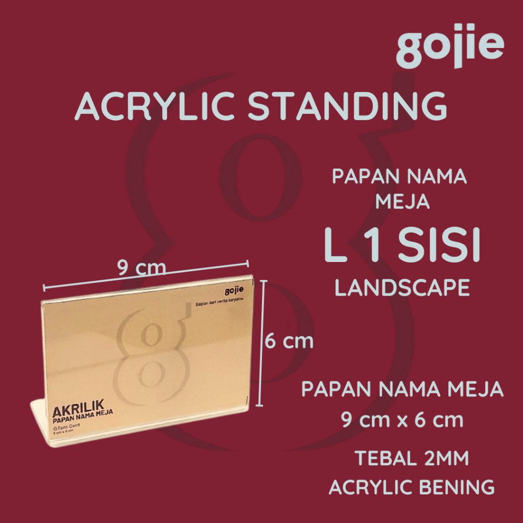 Acrylic NAME CARD STAND | Committee TABLE NAME CARD BOARD 9x6 1 SIDE L ...