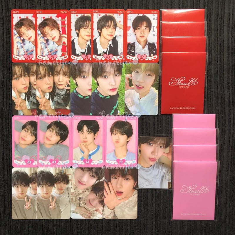 Pc Unit TC Steady NCT Wish Yuriku Sakuryo Rikuryo Jaehee Melet Lucky Draw 50k won Bene POB ...