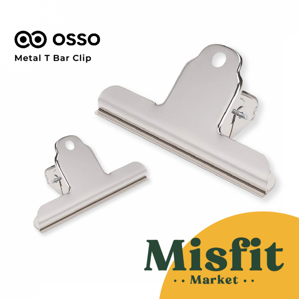Osso Metal T Bar Clip Silver Document Paper Clip | Shopee Philippines