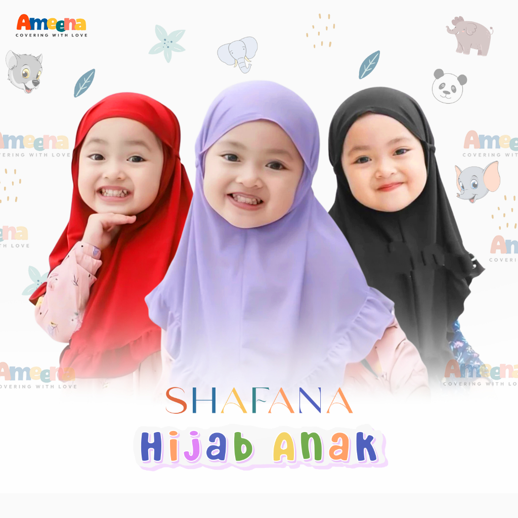 Shafana Basic Jersey Children's Instant Hijab Age 0-3 Years Newborn ...