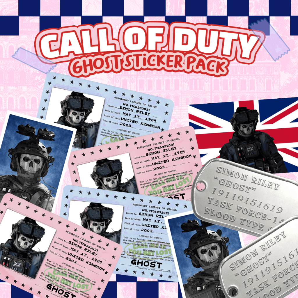 Ghost CALL OF DUTY sticker pack | Shopee Philippines