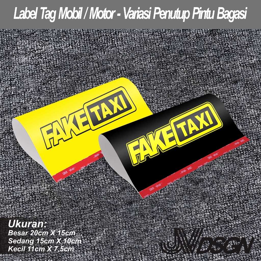 Fake TAXI - Car Tag Label - Trunk Door Cover Variations - Viral Lego ...