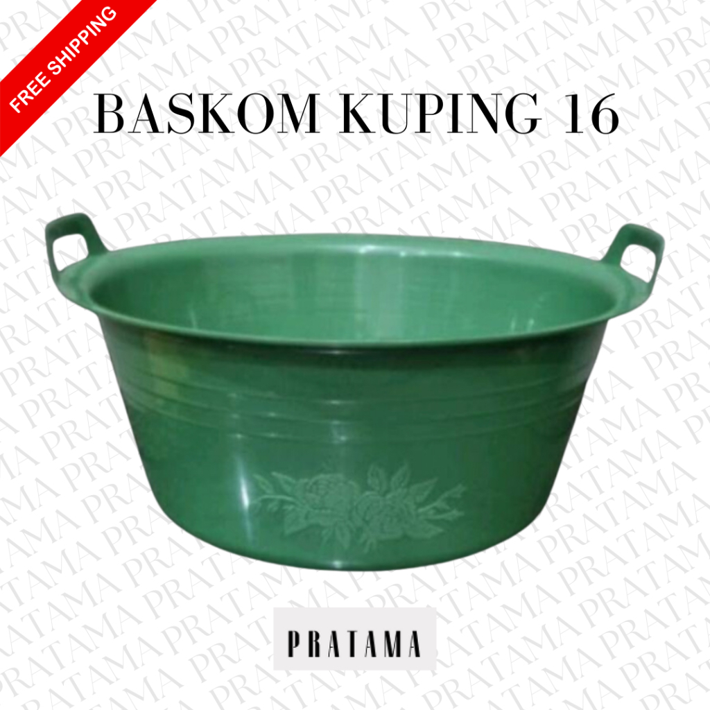 HIJAU Plastic Basin Basin/ Multipurpose Basin/ Ear Basin 16 Green ...