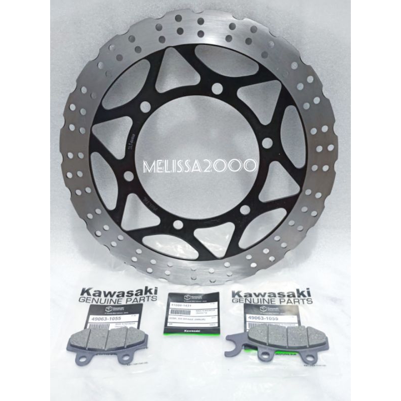 6-hole front disc + Brake lining Kawasaki Ninja 250 Old carburetor ...