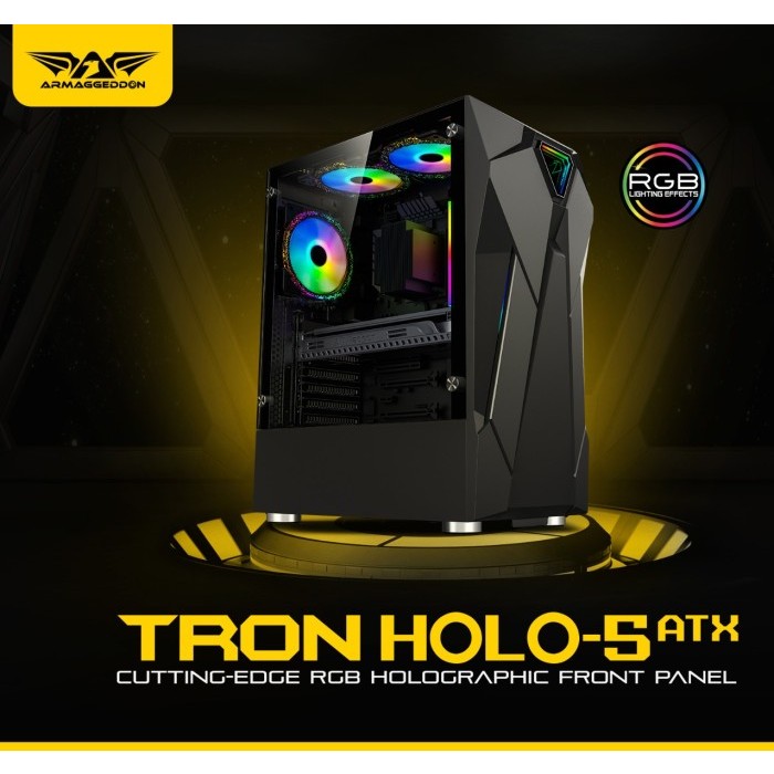 Tron Holo 5 RGB Armaggeddon Case ATX Gaming PC Case | Shopee Philippines