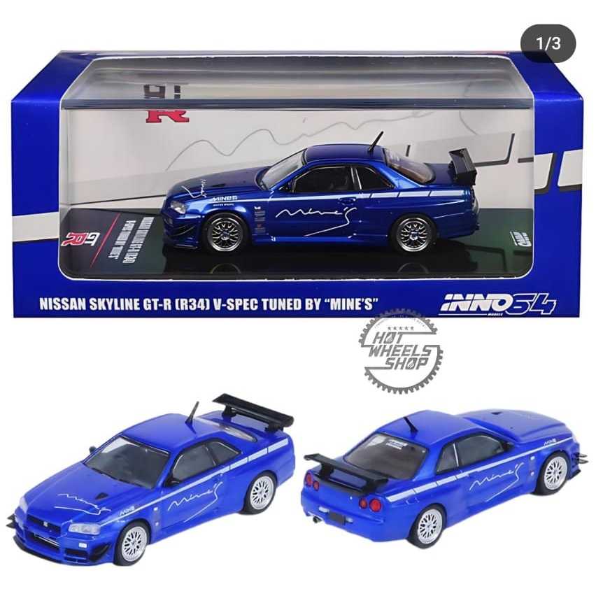 Inno64 NISSAN SKYLINE GT-R (R34) V-SPEC Tuned by “MINE'S” | Shopee ...