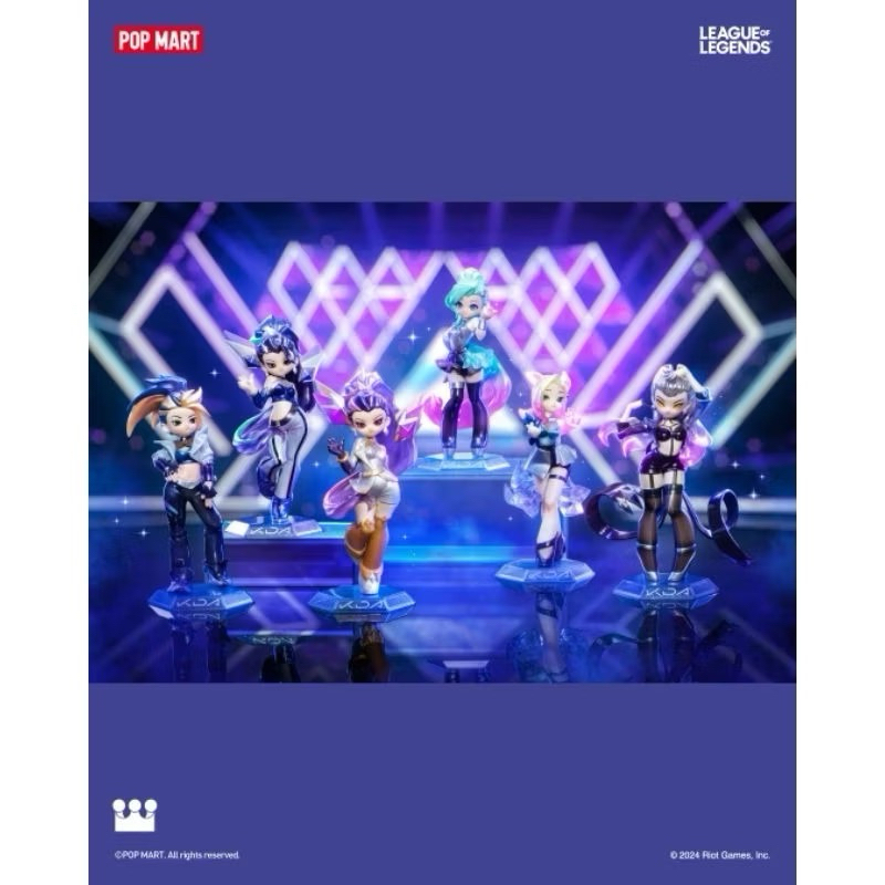 Pop Mart League of Legend K/DA KDA All Out Series Original Figures ...