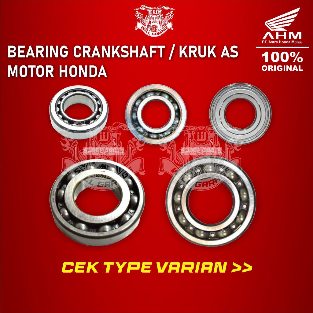 BEARING CRANKSHAFT / KRUK AS MOTORCYCLE HONDA / CB150 / MEGA PRO ...