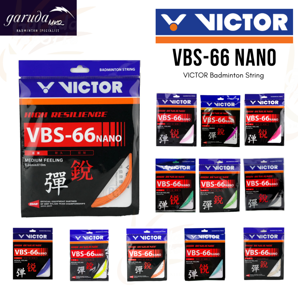 Victor VBS 66 nano strings / Victor VBS 66 nano Badminton strings ...