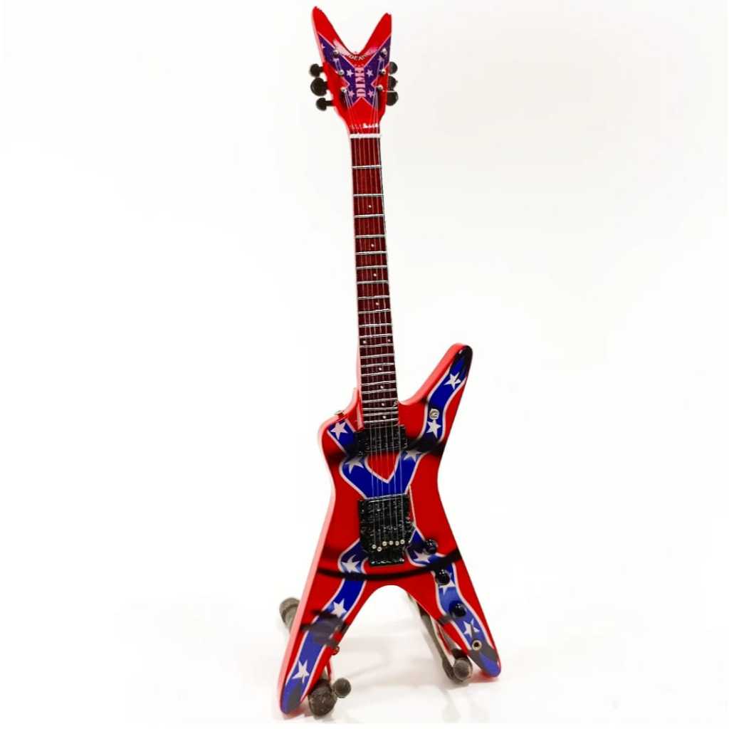 Dean Dimebag Darrell Dixie Rebel Pantera Guitar Miniature | Shopee ...