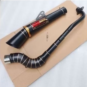 (9) 1 Set KOU SUPER open exhaust muffler black series Spec open pipe ...