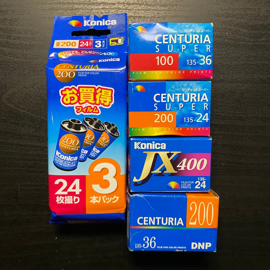 Expired Roll Film Konica DNP Centuria Super JX, ISO 100 200 400, 24 36 ...