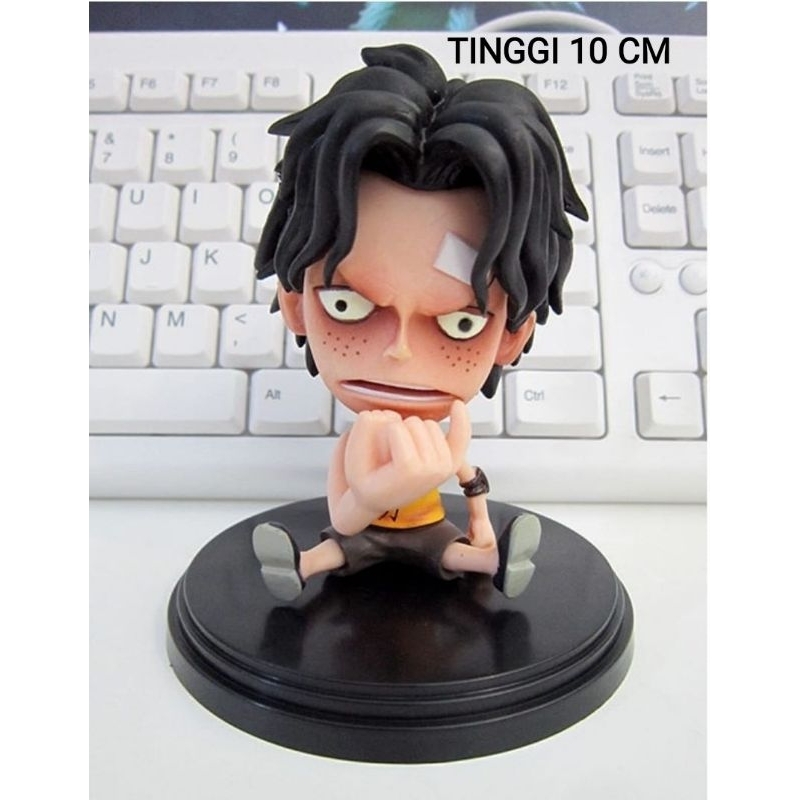 One Piece Action Figure Luffy Victory Peace Sign Anime Chibi | Shopee ...