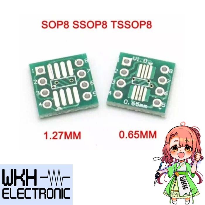 Smd SOP8 SOIC8 to DIP8 PCB Converter Adapter Board Header Pin Converter ...