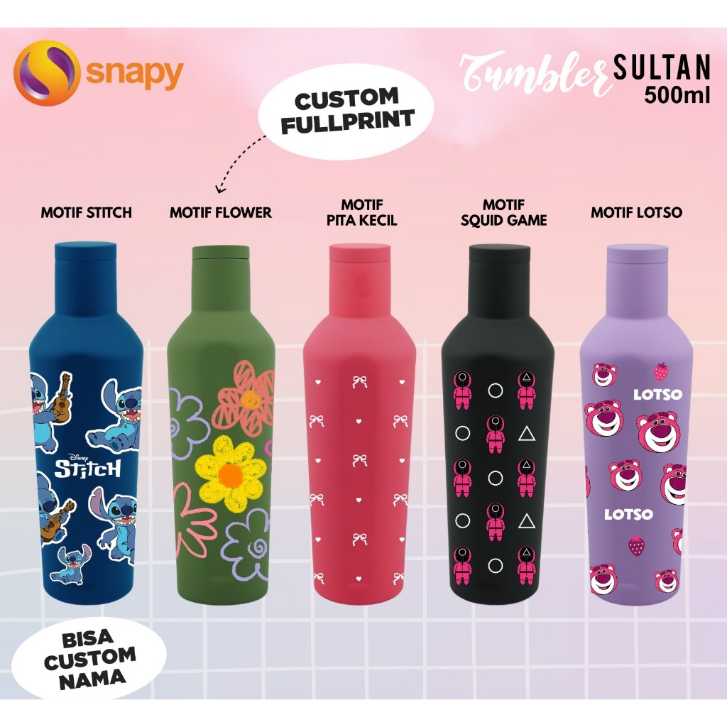 Tumbler TERMOS SULTAN STAINLESS CANTEEN CUSTOM | Shopee Philippines
