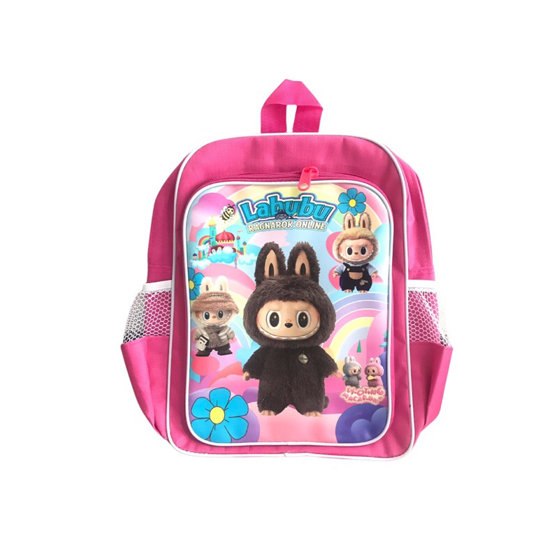 Backpack for preschool/kindergarten girls with Labubu image | Shopee ...
