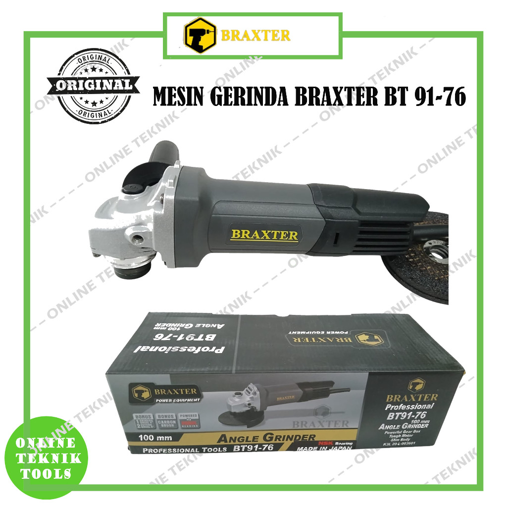 MESIN Braxter BT 91-76 Original Braxter 4 inch Electric Angle Grinder ...