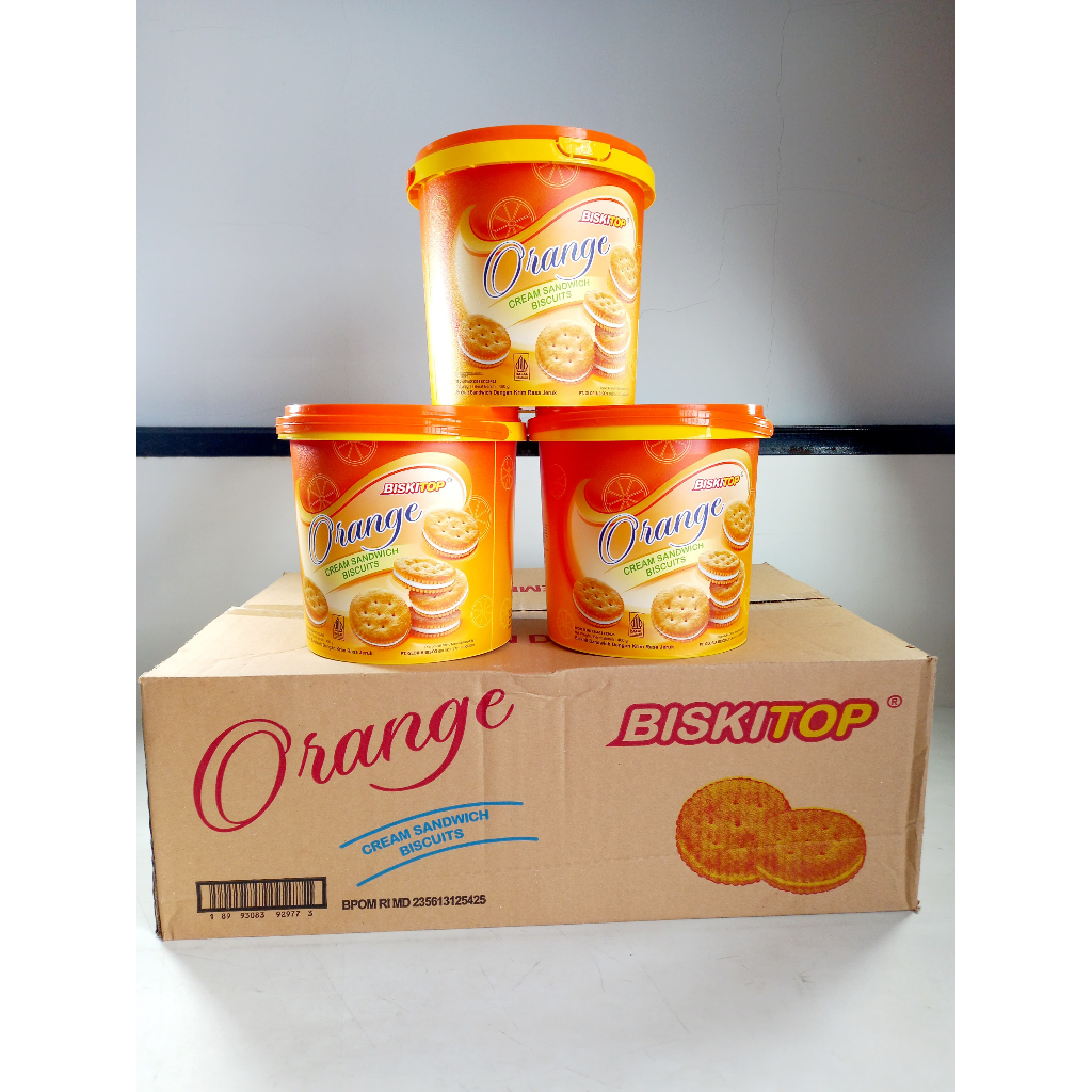 Biskitop PLASTIC BUCKET PACKAGING 7 VARIANTS CRISPY FLAVOR BISCUITS 400 ...