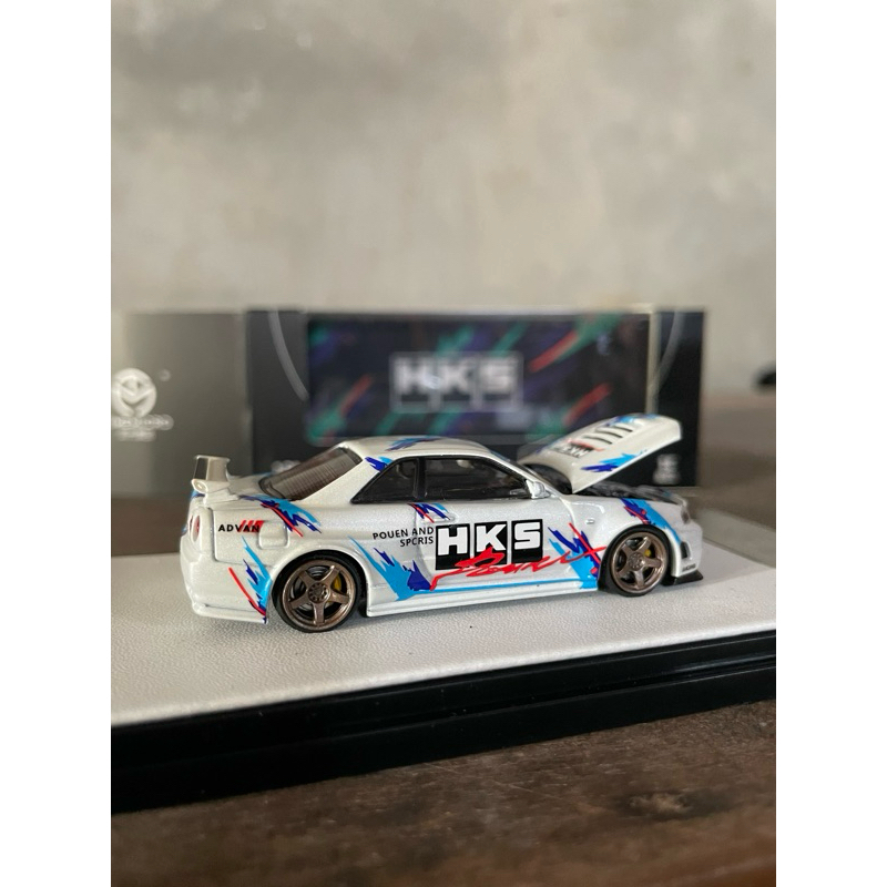 Time Micro Nissan Skyline R34 HKS White | Shopee Philippines