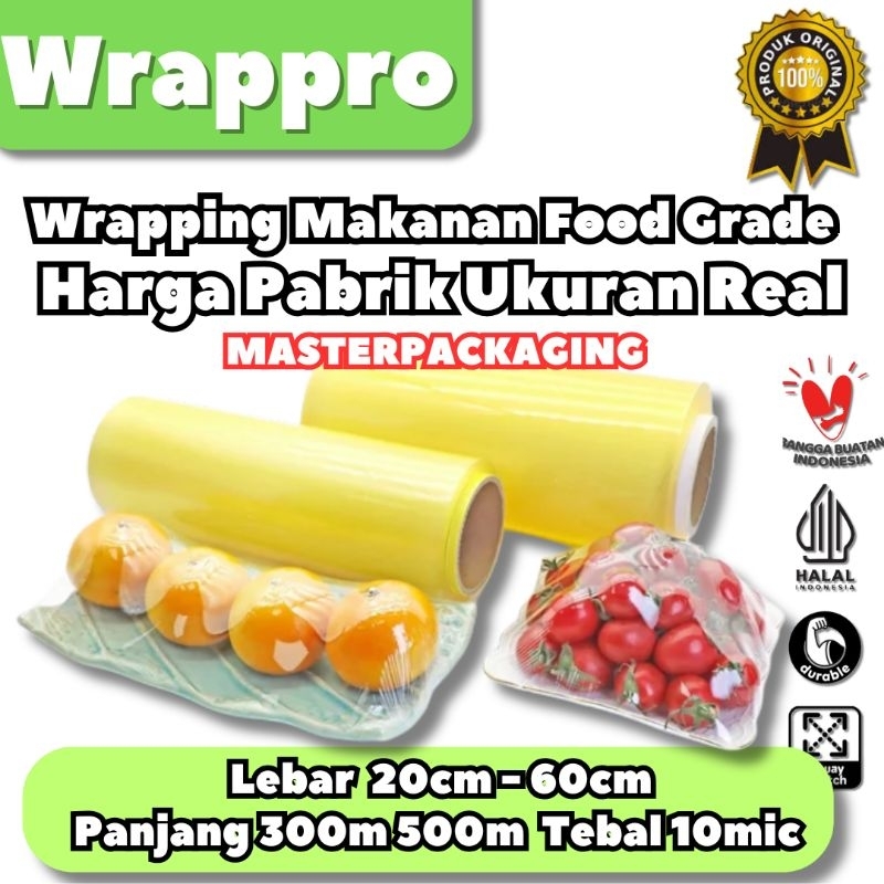 Food Grade Food Wrapping Plastic 40x300 / Food Grade Premium HALAL ...