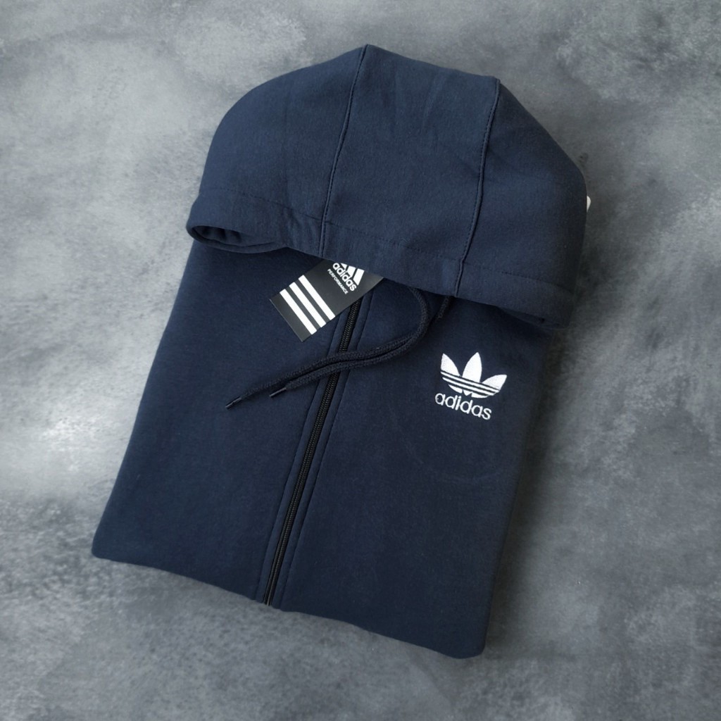 Adidas ZIPPERS hoodie Sweater Jacket premium 3POIL hoodie / Men's Women ...