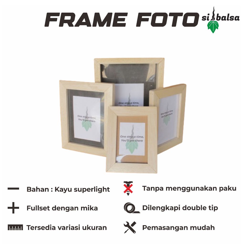 Sibalsa - Photo Frame / Size 3R-12R / Without Nails, Using Double Type ...