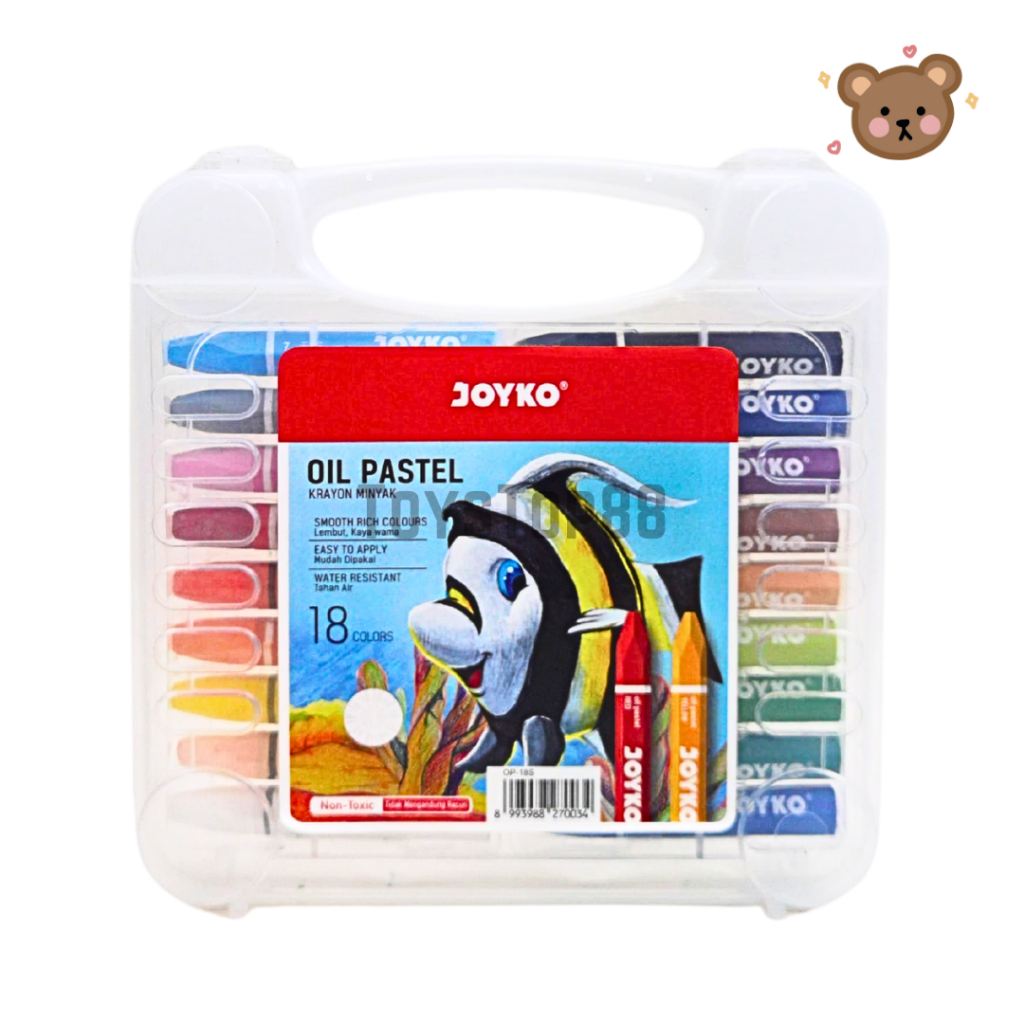 Joyko Crayons 18 Colors Oil Pastel / Coloring Crayons 18 W [PRICE PER ...