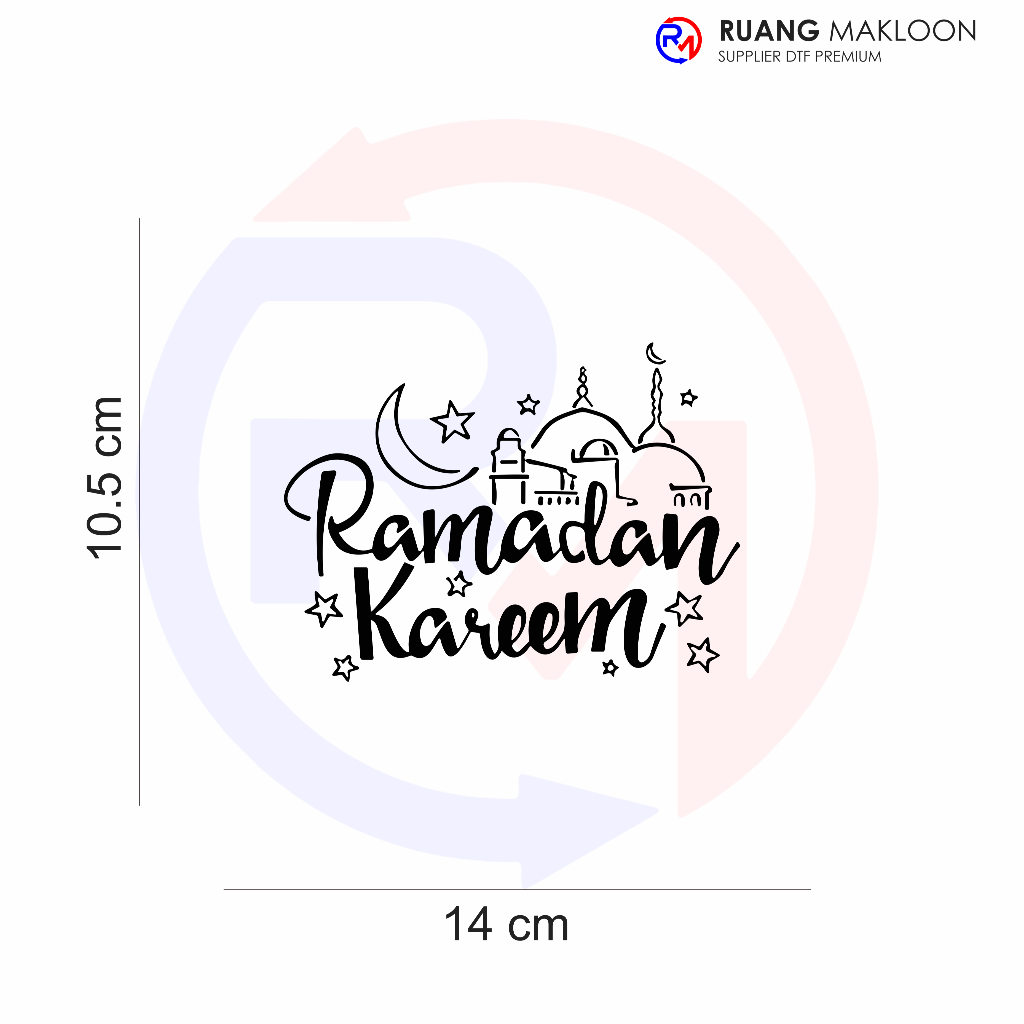 Ramadhan A5 Unit DTF Iron-On Screen Printing - READY TO PRESS | Shopee ...