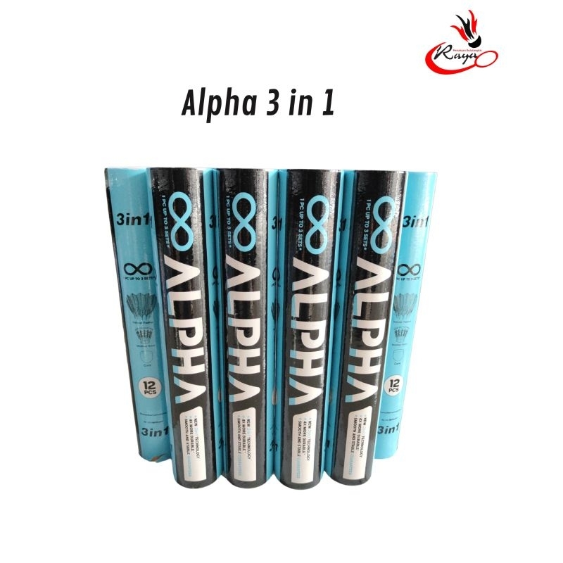 Alpha 3 in 1 Badminton Shuttlecock | Shopee Philippines
