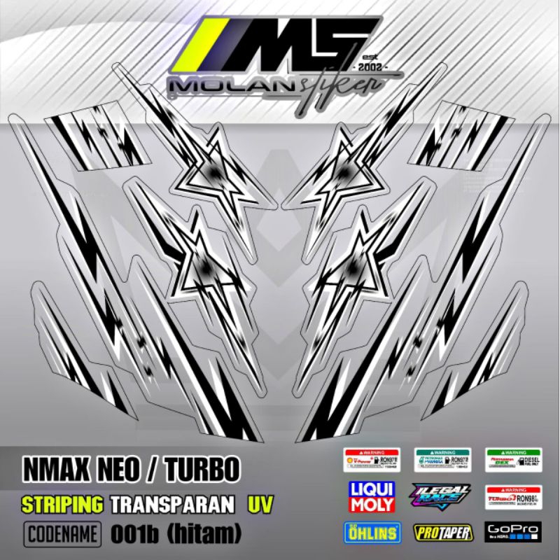 Decal Sticker Striping Transparent Variations Uv Nmax Neo Nmax Turbo ...