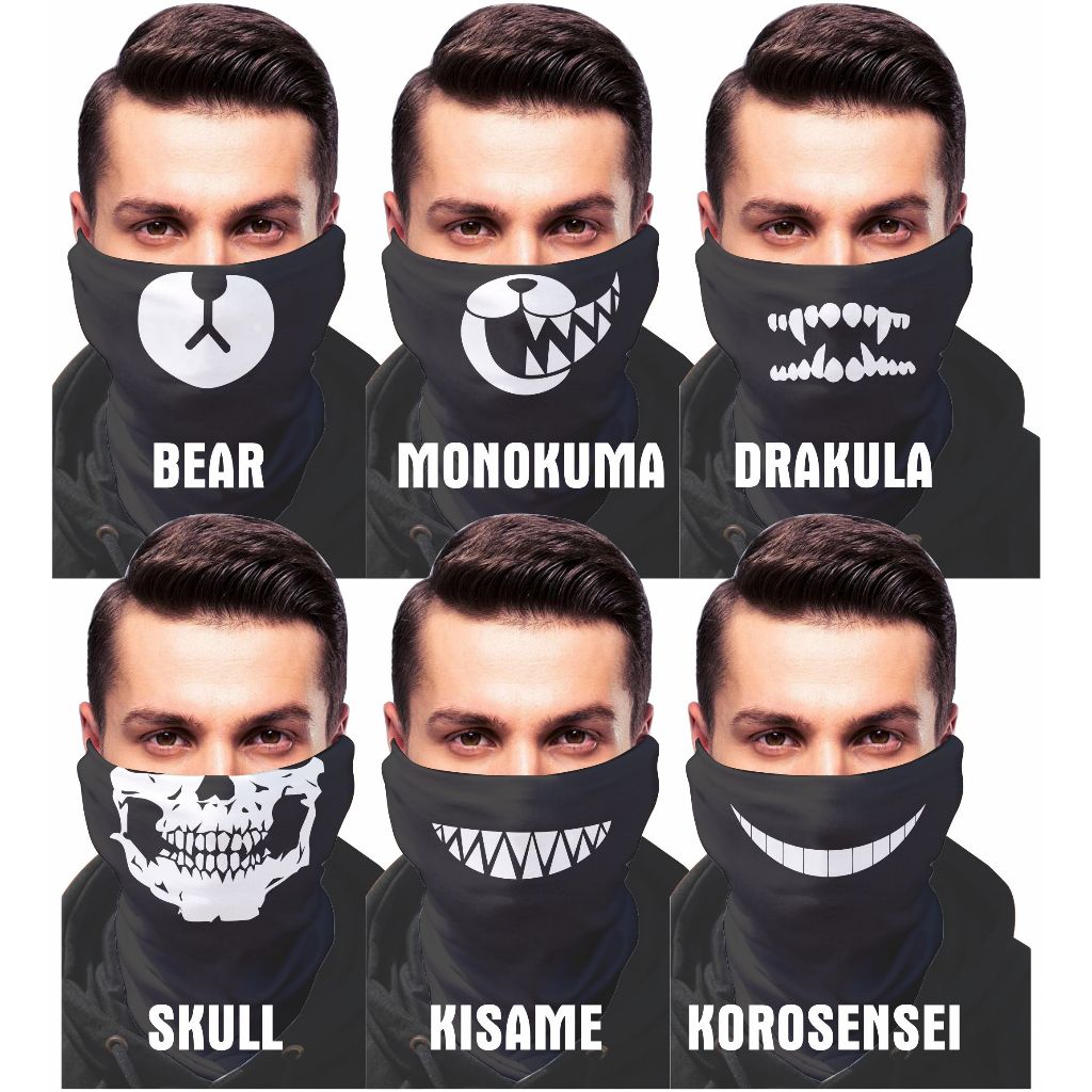 Tokyoghoul Onepiece Naruto Anime Buff Mask | Shopee Philippines