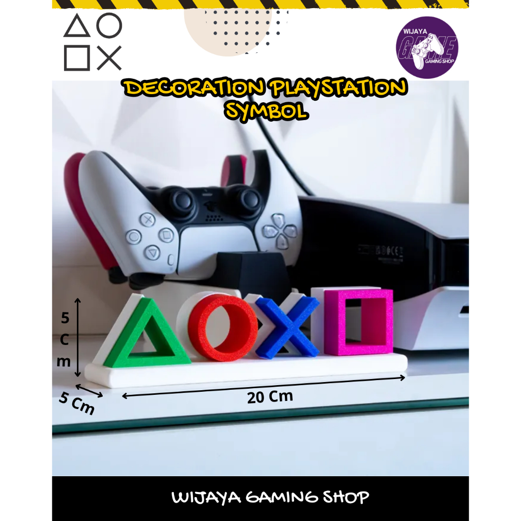 Symbol Playstation Setup Gaming Display Decoration PS5 PS4 Decoration ...