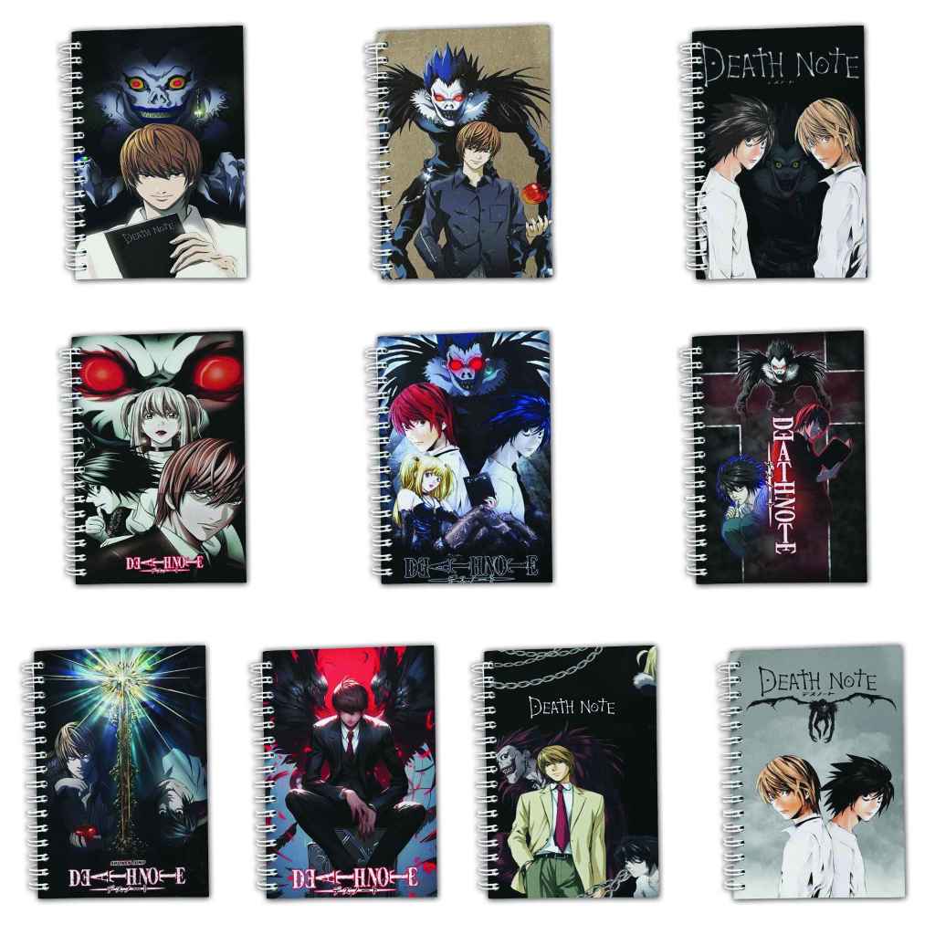 Large Spiral Note Book (10 cm X 14 cm) Death Note Edition Custom A6 ...