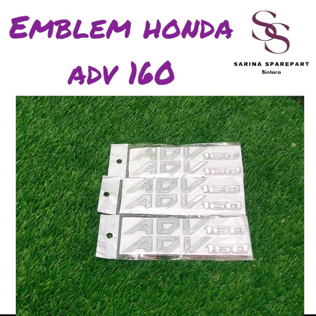 Adv 160 Lettering Emblem ADV 160 3D Embossed Emblem ADV 160 Logo ADV ...