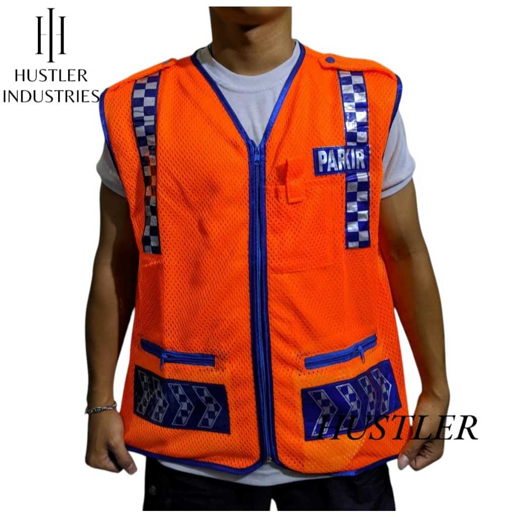 Thick PARKING NET VEST BEST ORANGE NET VEST | Shopee Philippines