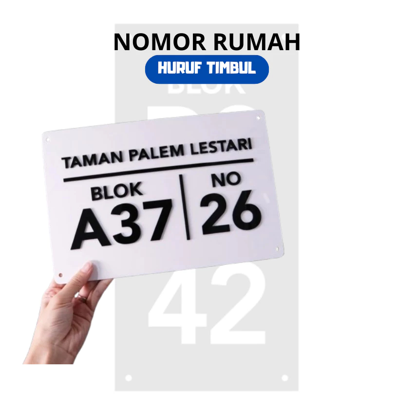 Acrylic House Numbers | Nrm 30 | Embossed House Numbers | Home Address ...