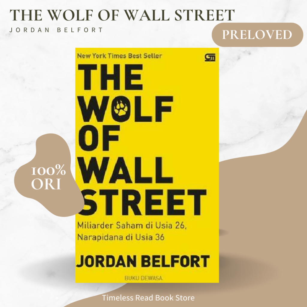 Selling The book The Wolf of Wall Street Preloved Original by Jordan ...