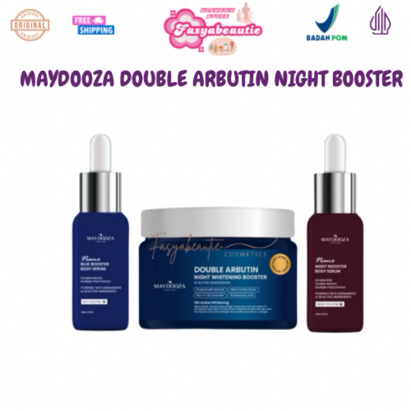 Maydooza HB DOSTING DOUBLE ARBUTIN NIGHT WHITENING BOOSTER COLLAGEN ...