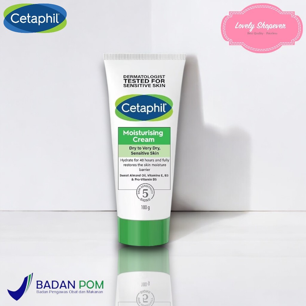 Cetaphil Moisturizing Cream Moist Moisturizer 100gr 100 grm Facial Body ...