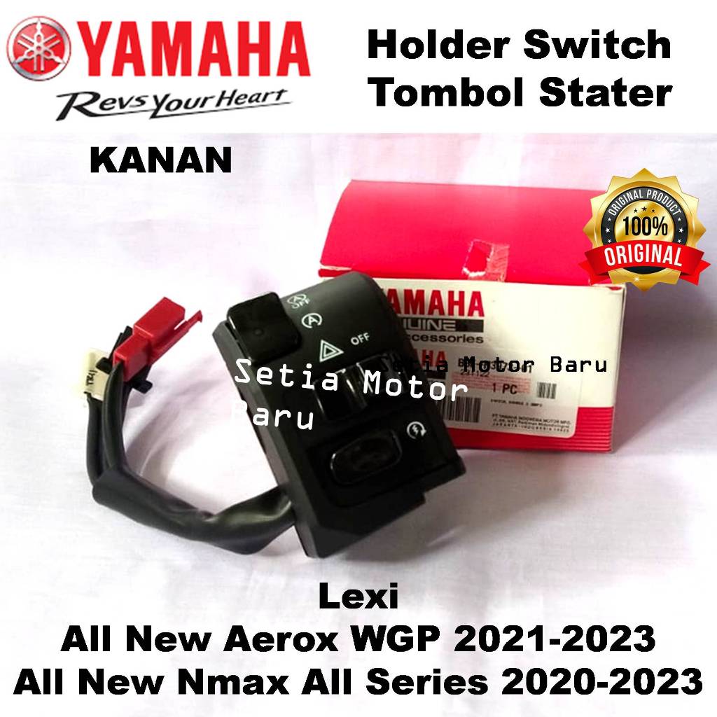 TOMBOL Right Starter Button Switch Holder Start Stop All New Aerox WGP ...