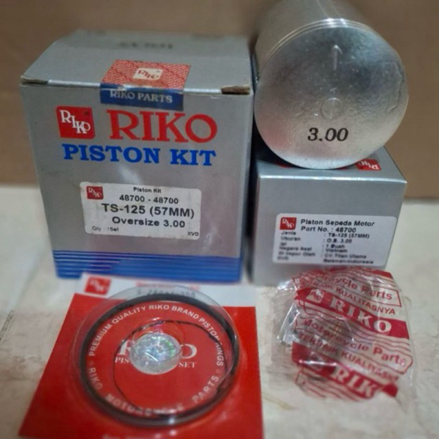Seher SET PISTON KIT SUZUKI TS 125 OS STD TO 400 ORIGINAL RIKO | Shopee Philippines